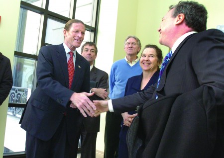 Blumenthal kicks off two-week 'Listening Tour' in Stamford
