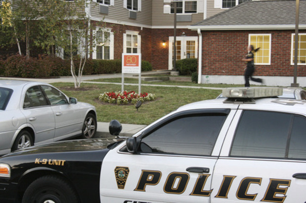 Bullet tears through wall at Fair Street complex