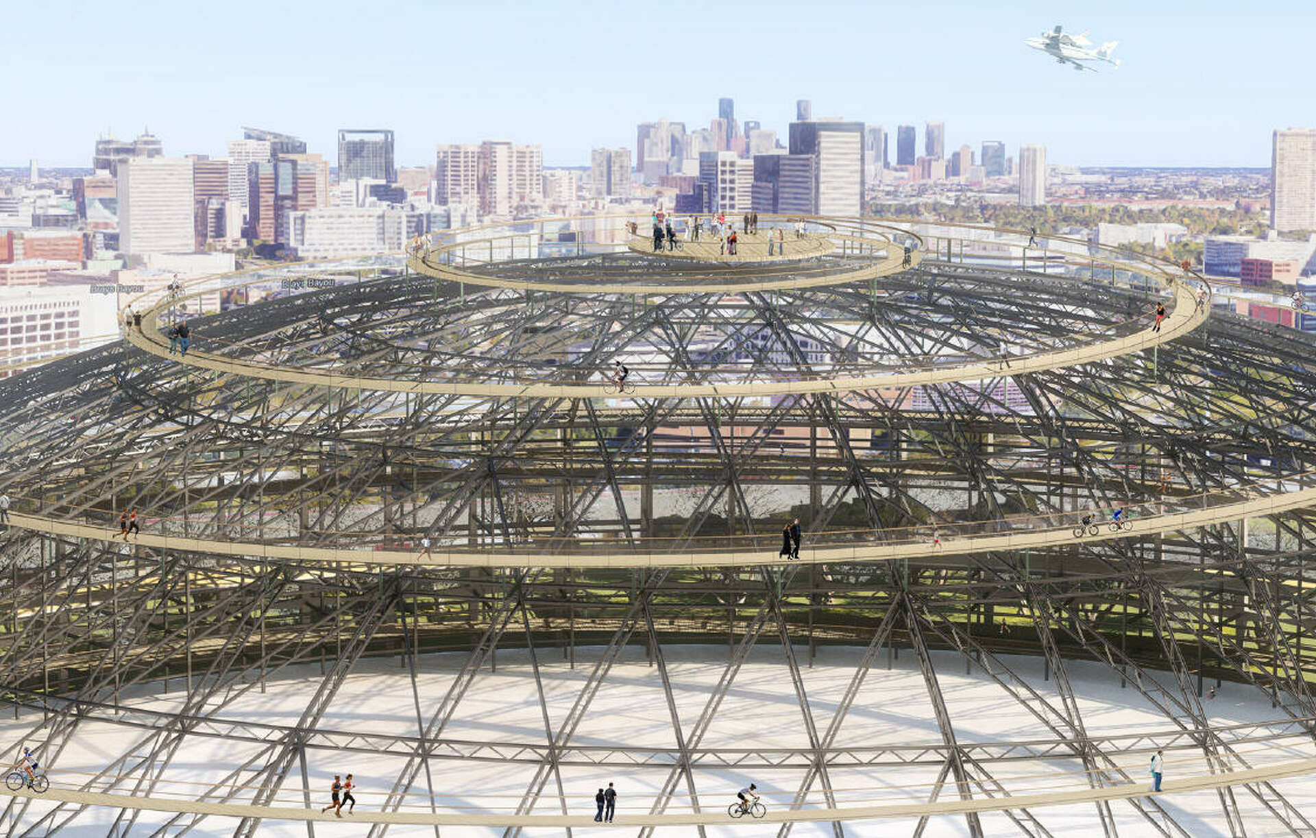 New Astrodome concept would turn the landmark into an outdoor, usable space