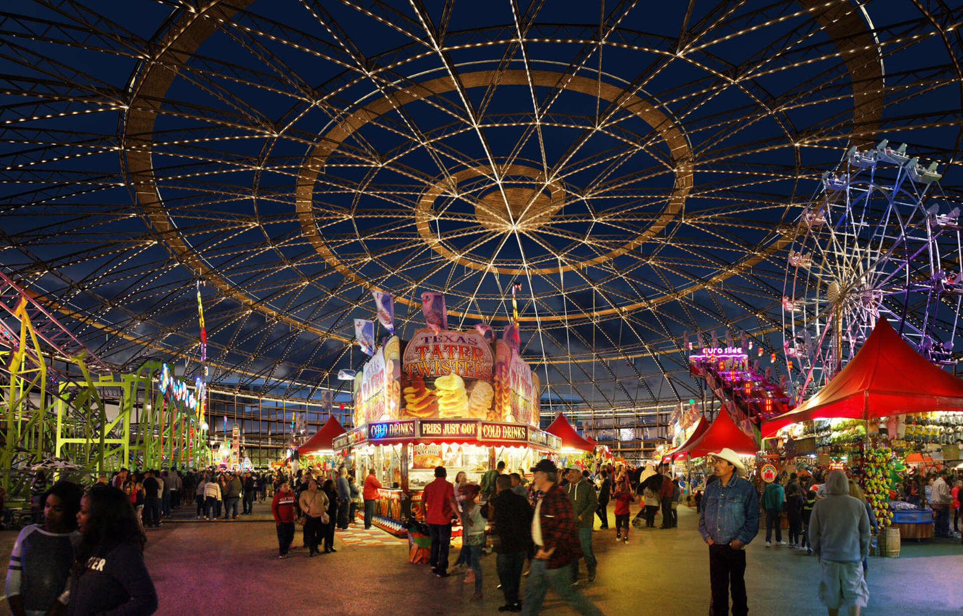 New Astrodome concept would turn the landmark into an outdoor, usable space