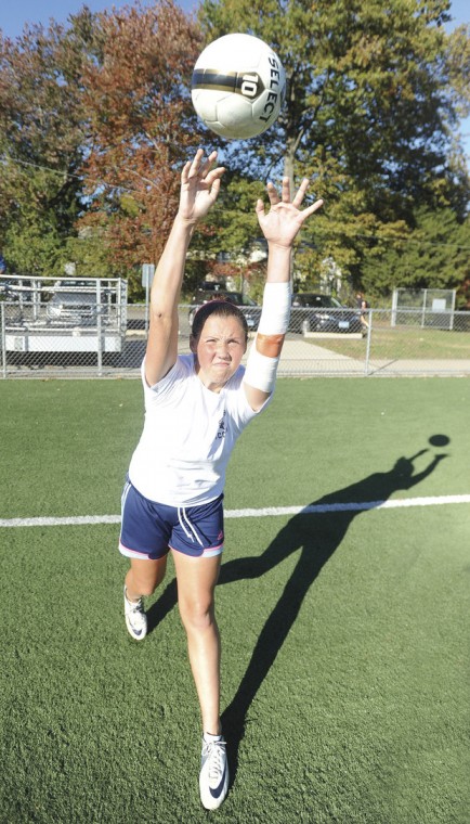 Stamford's Kayla Wilson is a throw-in threat from anywhere on the field