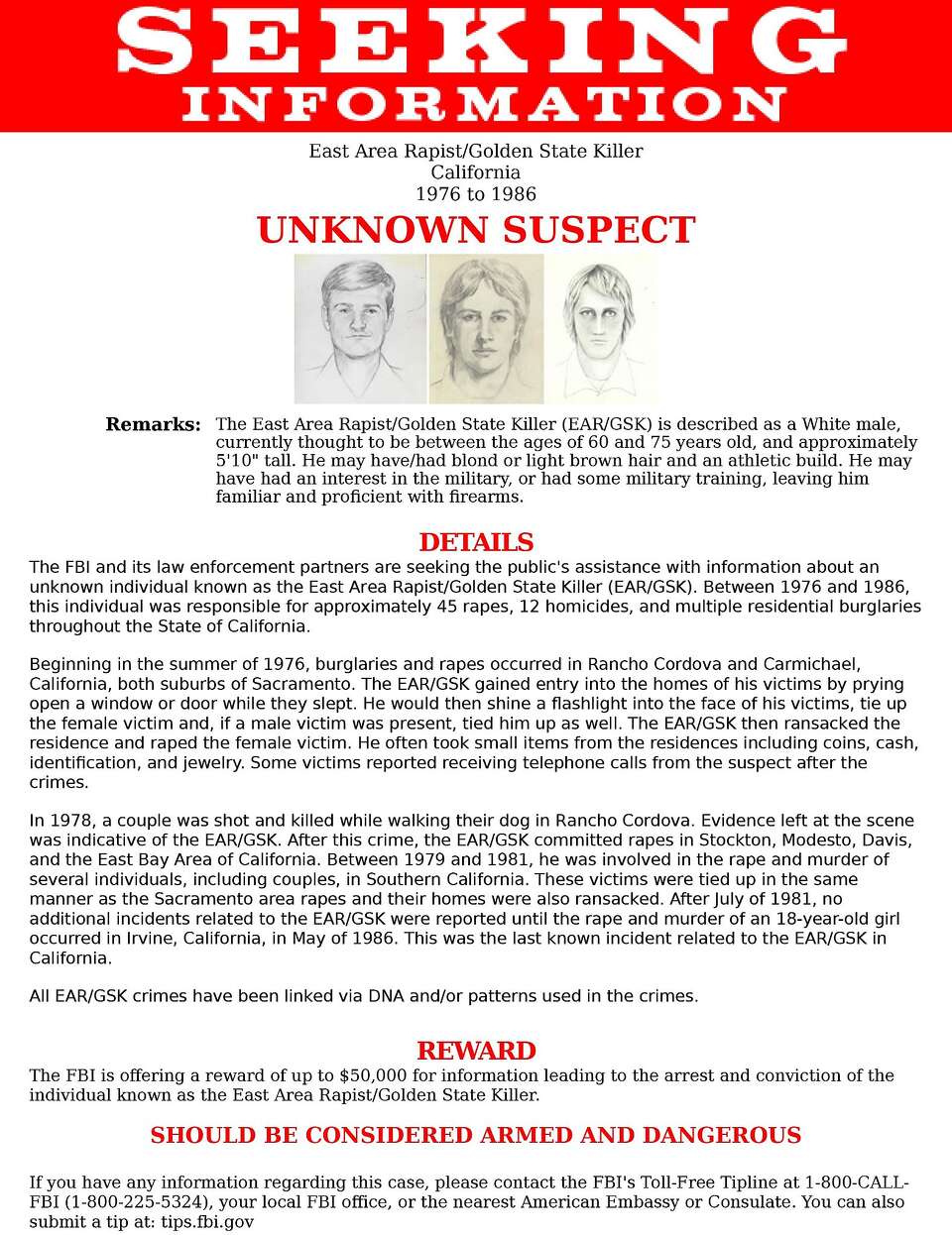 The sadistic Golden State Killer terrorized California 40 years ago ...
