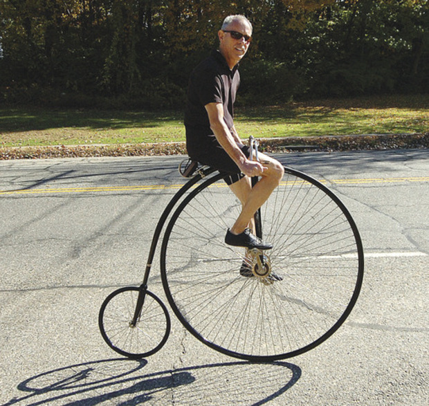 Norwalk man riding high with his vintage bicycle collection