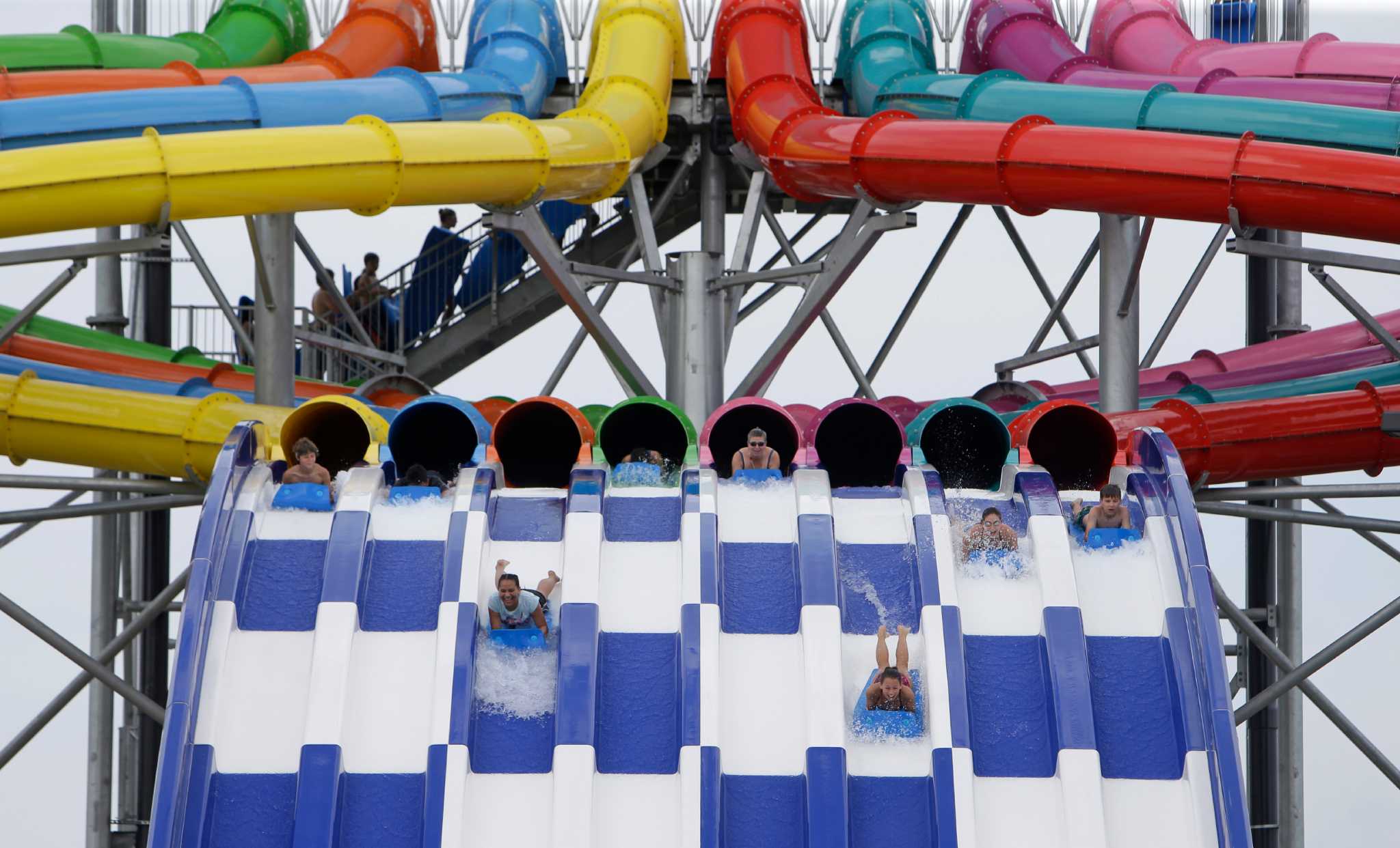 Pick your favorite slide at Typhoon Texas