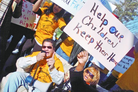 Protest targets 'predator'