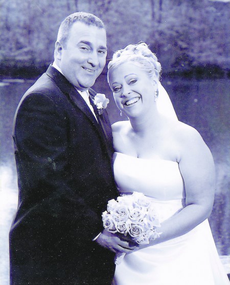 Just Married McDonald and Testa