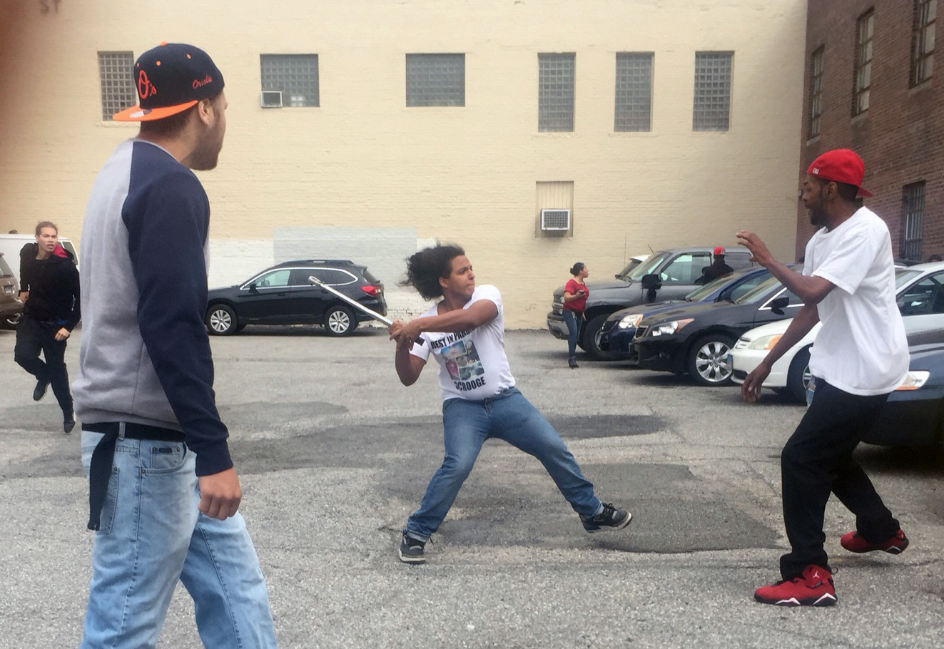 Families clash outside courthouse