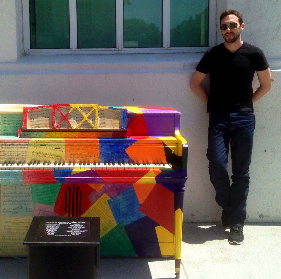 Trumbull artist turns piano into instrument of hope