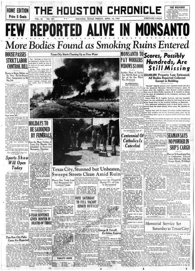 Texas City Disaster devastated community, changed way industry was ...