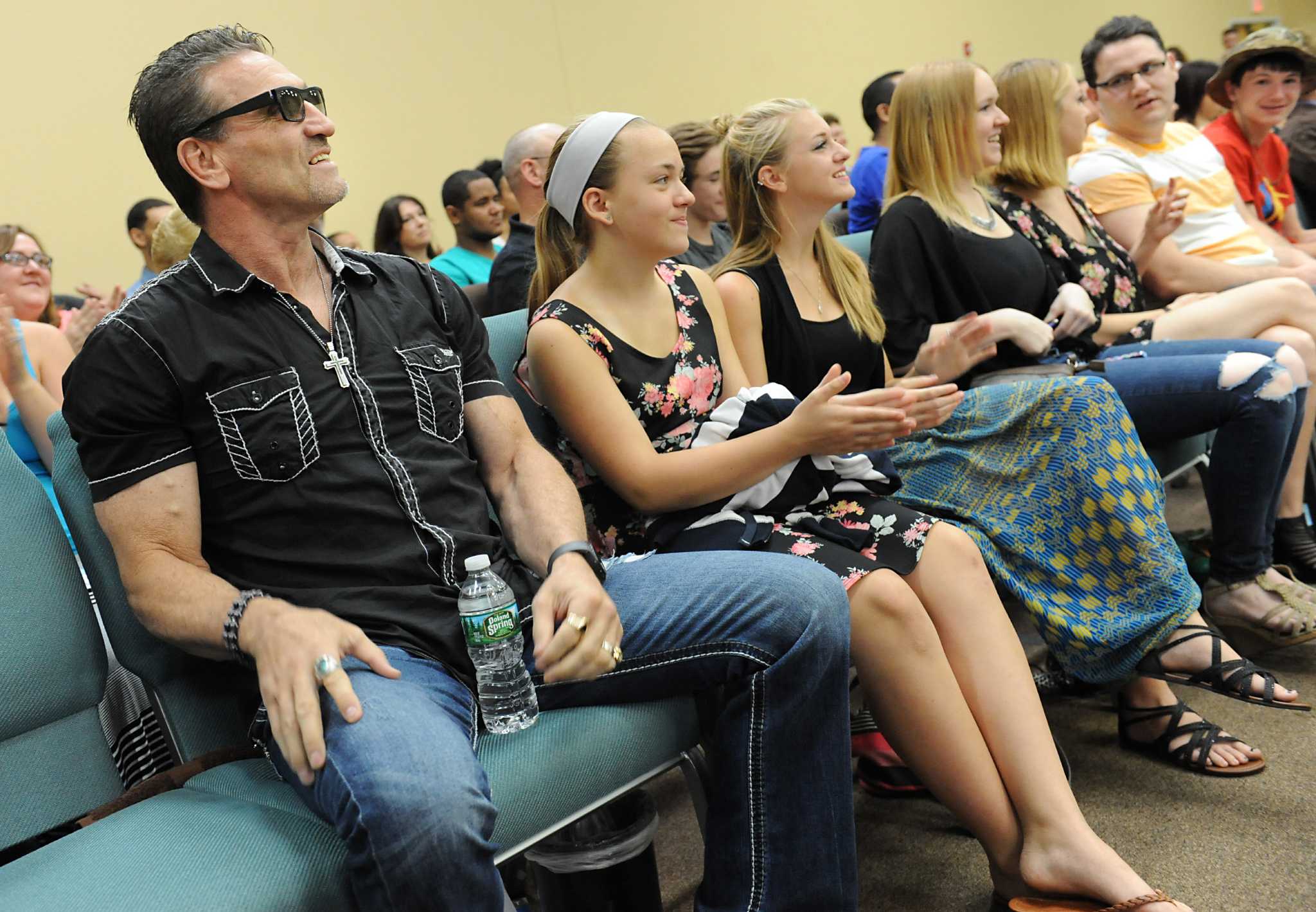 UFC fighter Ken Shamrock addresses Castleton church
