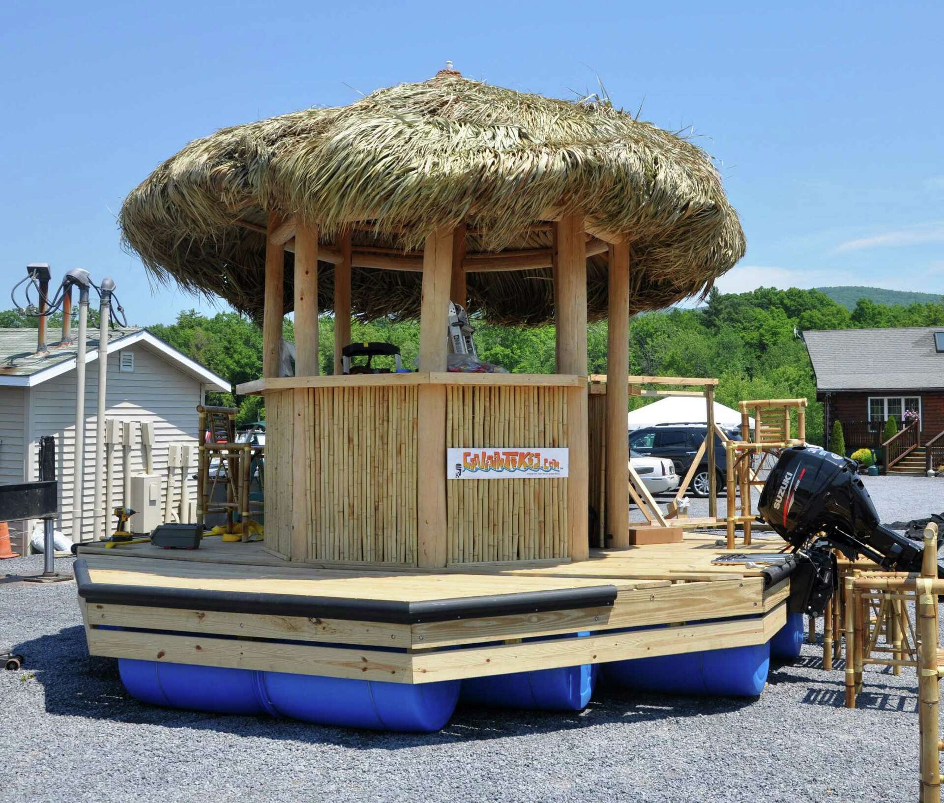 Lake George gets a floating tiki-bar