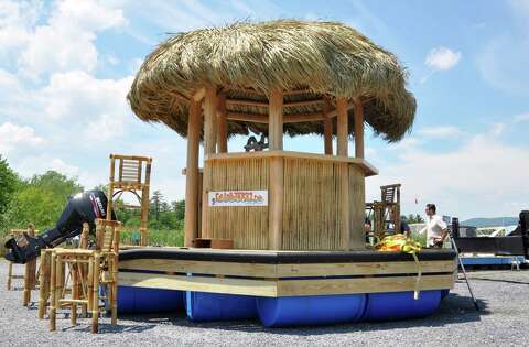Lake George gets a floating tiki-bar