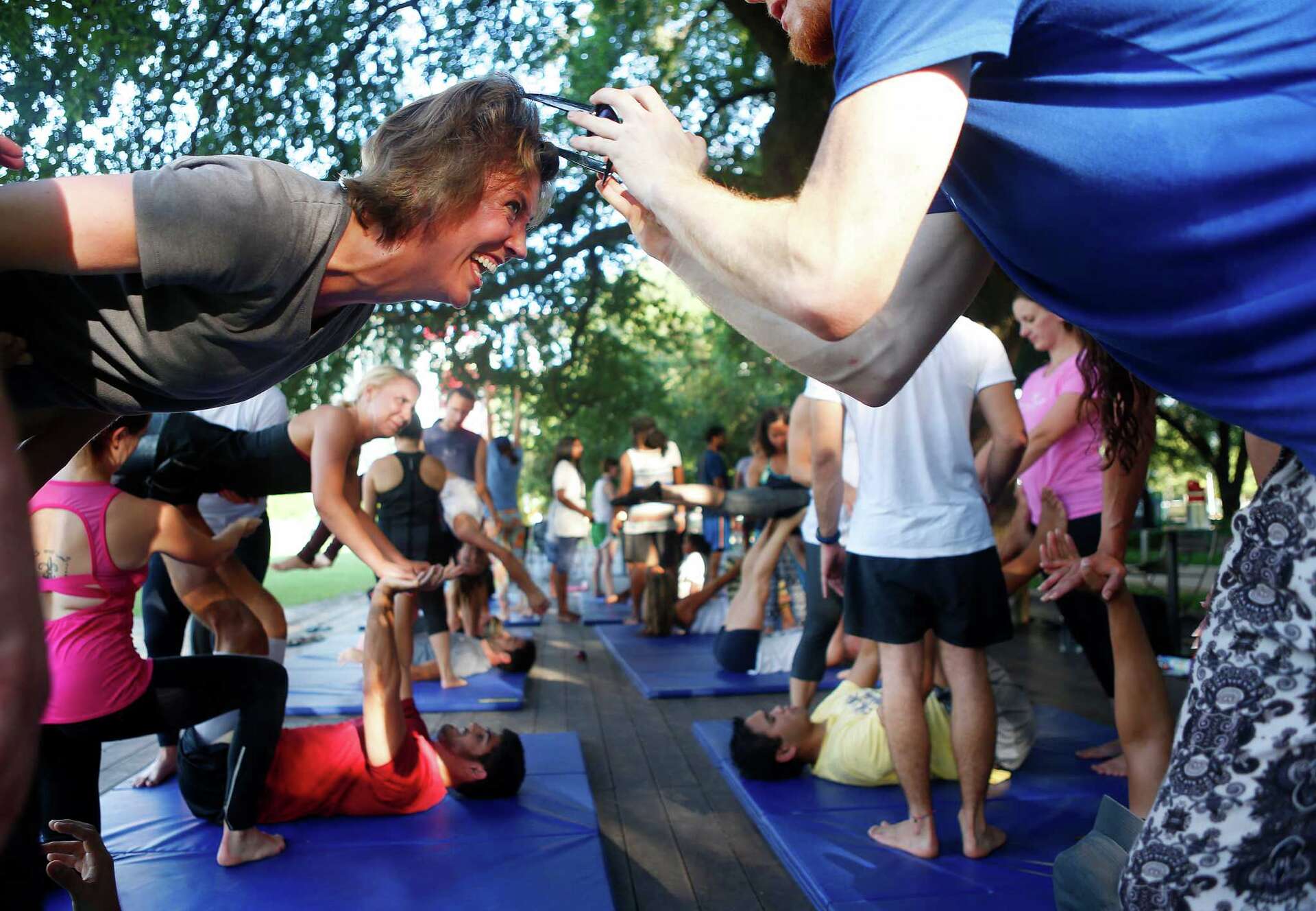 International Yoga Day at Discovery Green