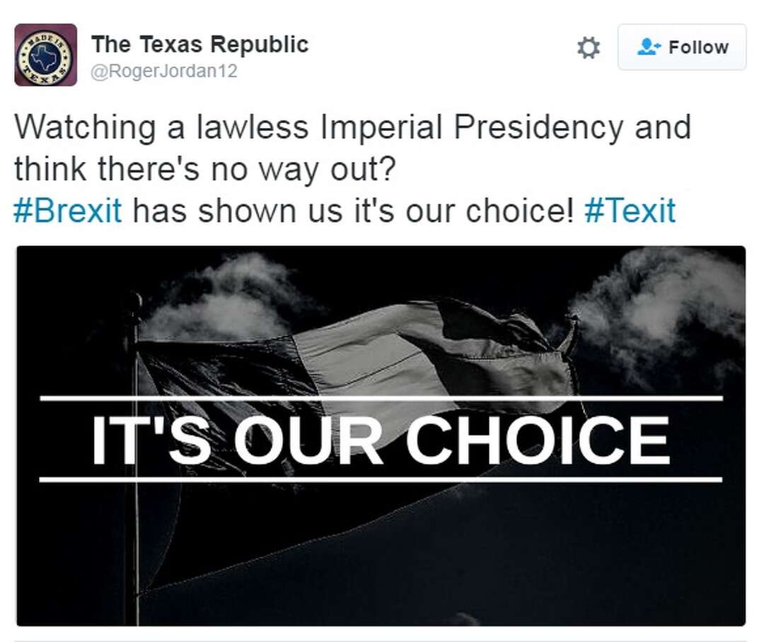 #Texit calls for Texas secession after "Brexit" is succesful