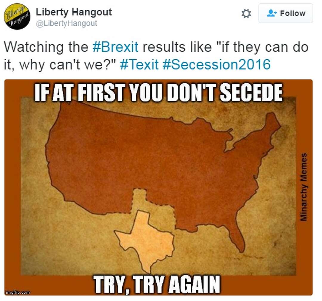 #Texit calls for Texas secession after "Brexit" is succesful