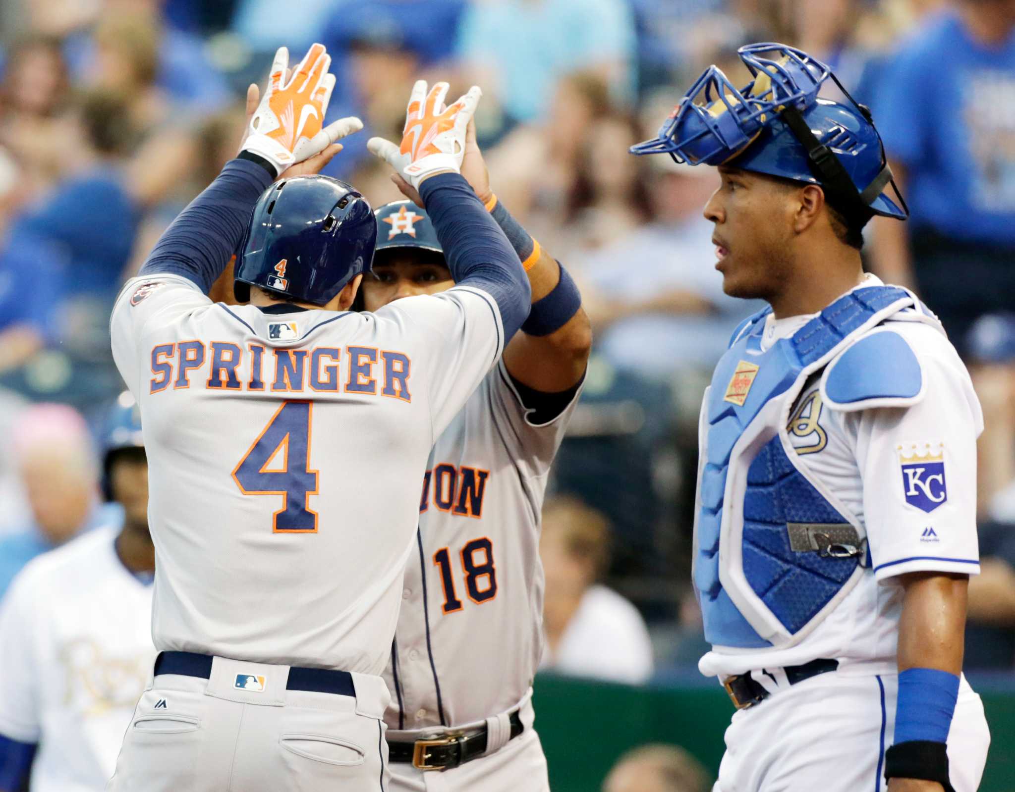 George Springer's historic night helps Astros torch Royals