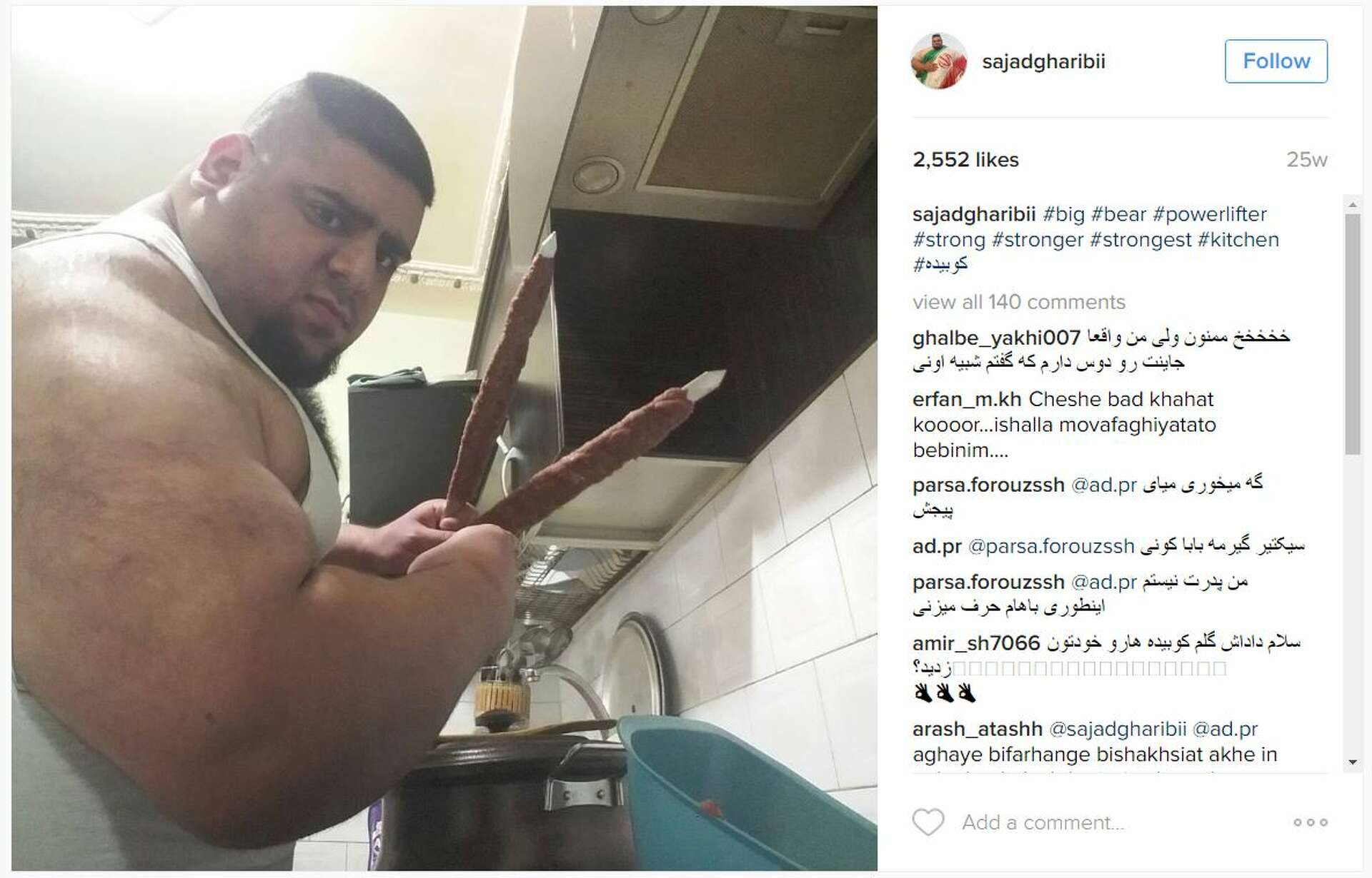 ‘Iranian Hulk’ bodybuilder goes viral for massive, superhero body ...
