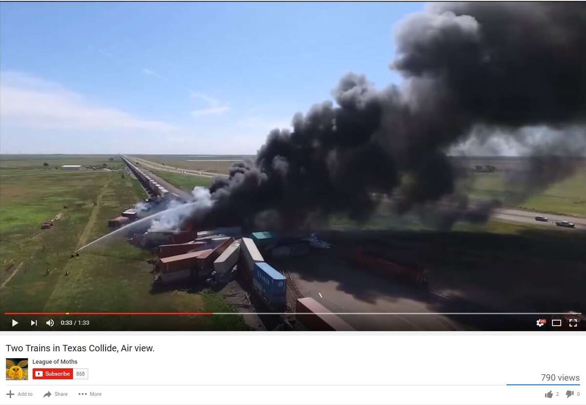 Videos capture massive train collision in Texas Panhandle that left 3 ...