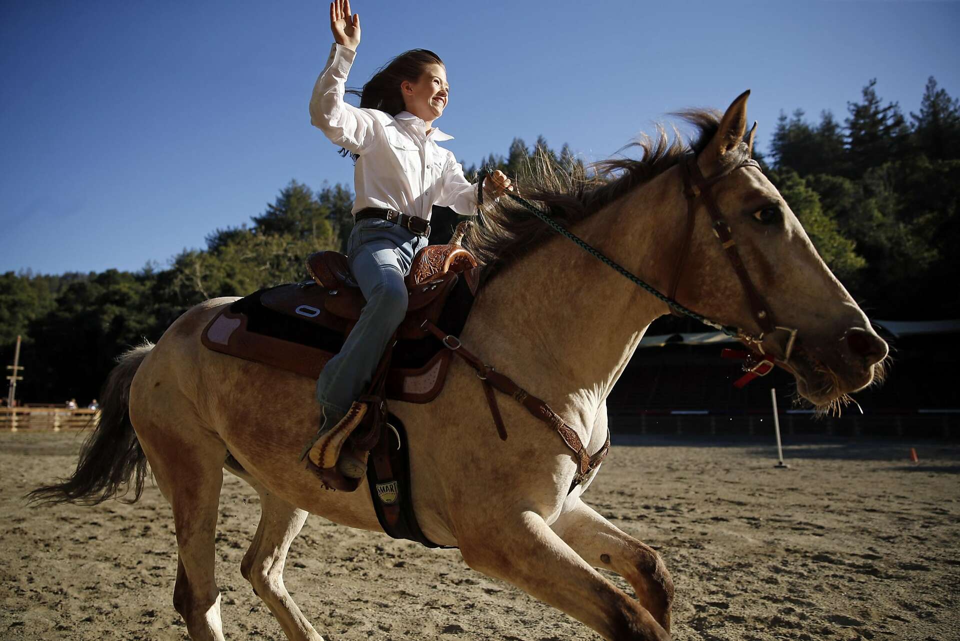 Annual old-time rodeo spurs excitement in Woodside