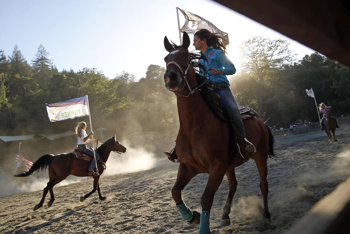 Annual old-time rodeo spurs excitement in Woodside