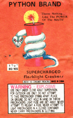 Vintage firecracker labels can be highly collectible