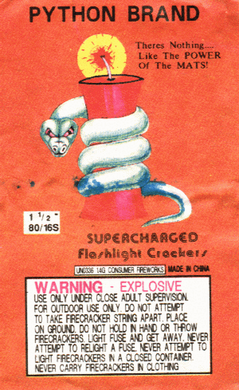 Vintage firecracker labels can be highly collectible