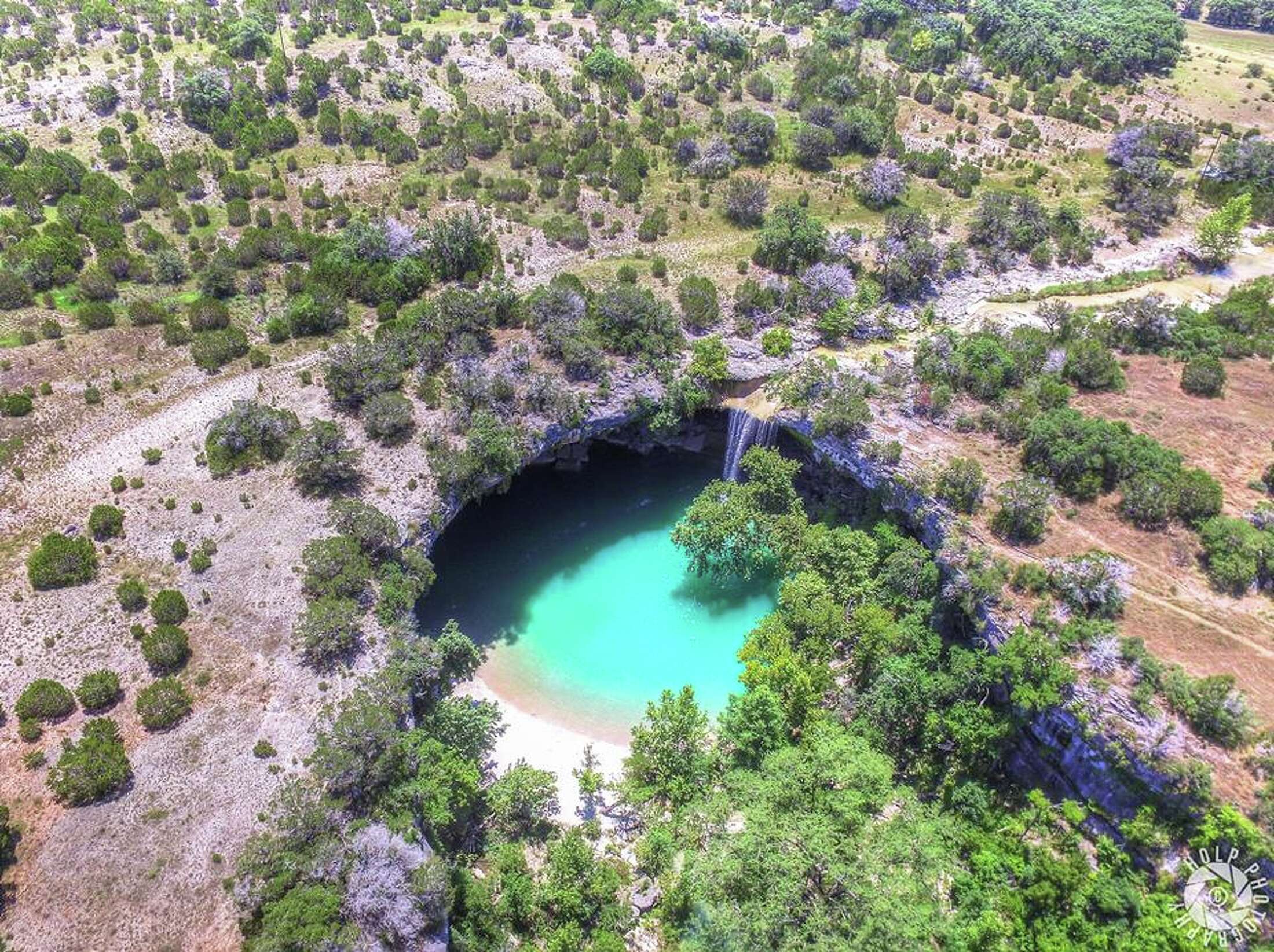 Amazing aerial video shows new side of Hamilton Pool, a hidden gem of Texas