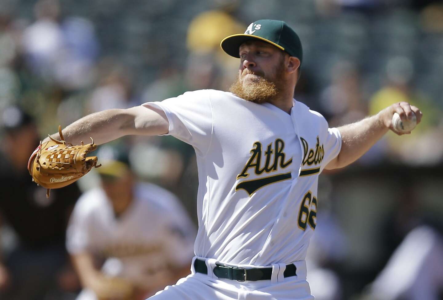 Young A's fan asks passerby to play baseball, is unaware the man is ...