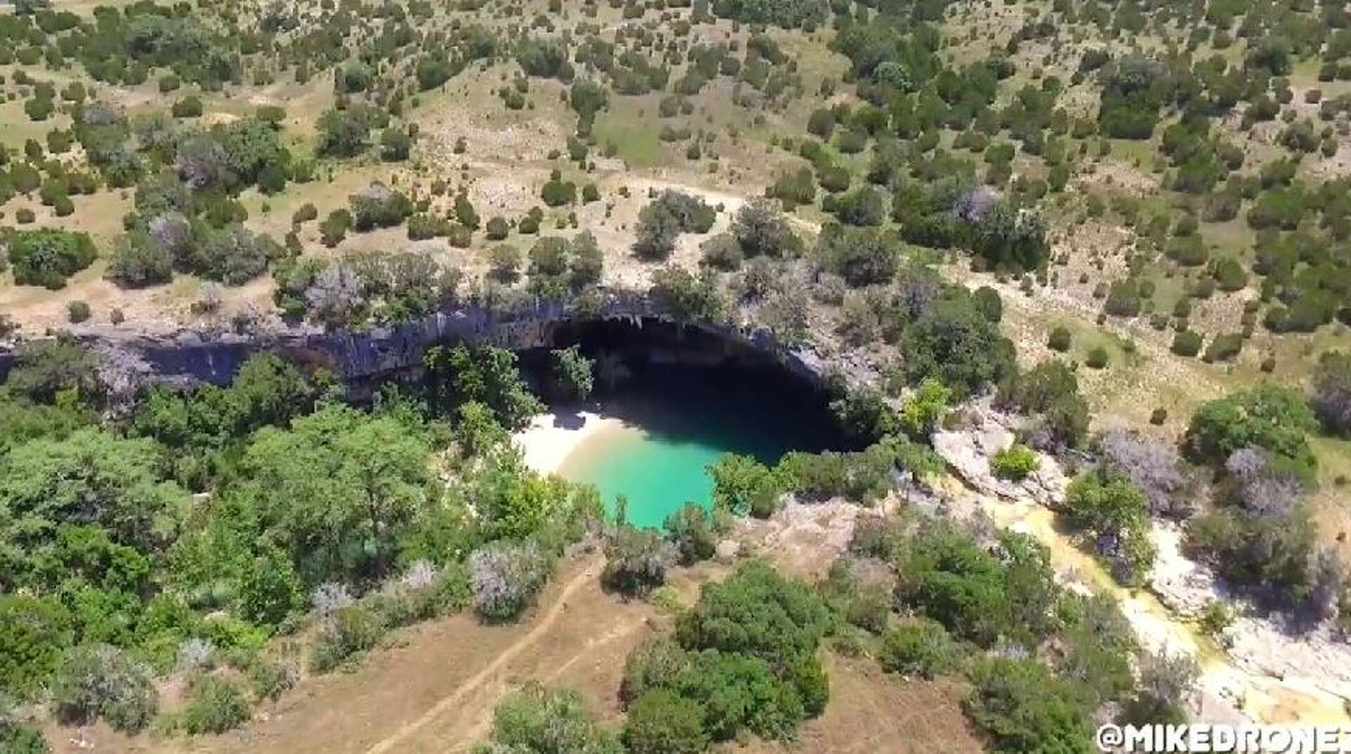 Amazing aerial video shows new side of Hamilton Pool, a hidden gem of Texas