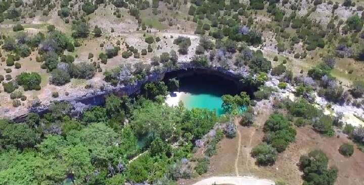Amazing aerial video shows new side of Hamilton Pool, a hidden gem of Texas