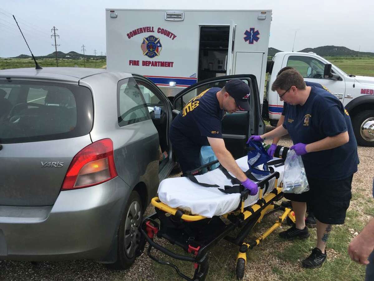 Photos: Texas emergency responders welcome newborn baby in road-side birth
