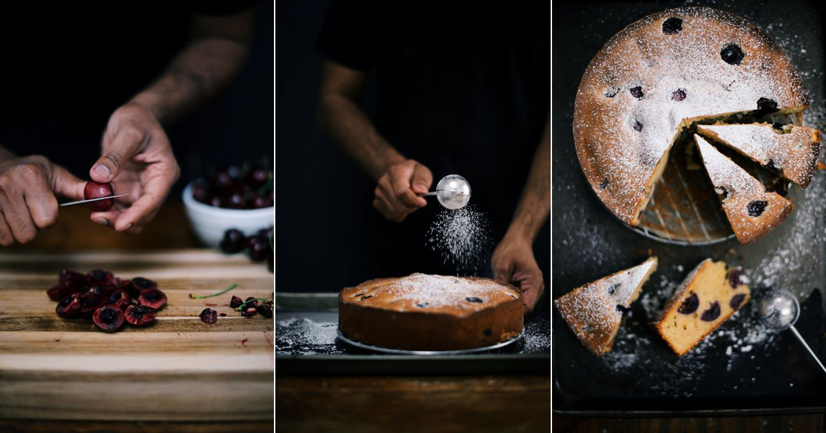 A Brown Kitchen: Cherry Black Pepper Cake