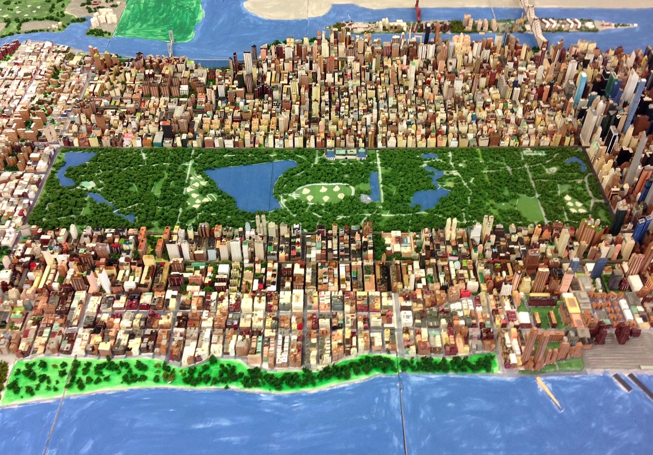 A model replica of the big city
