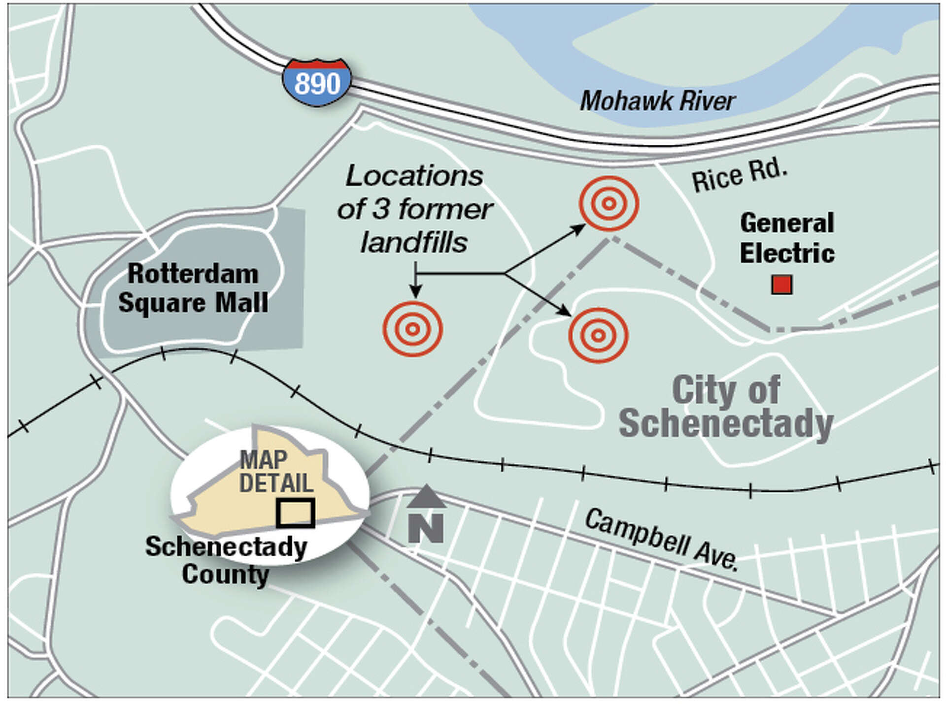 Decades of contamination at General Electric's main plant
