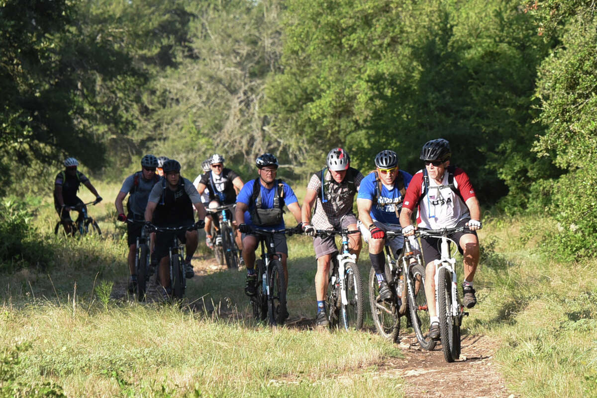 George W. Bush bicycles with wounded veterans in Texas on 70th birthday