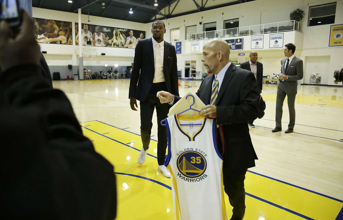 Warriors introduce Kevin Durant to Bay Area