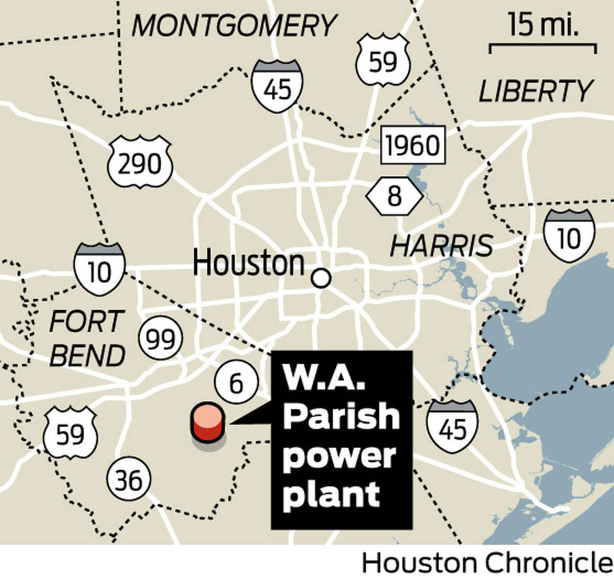 EPA says W.A. Parish coal plant near Houston meets emission standards