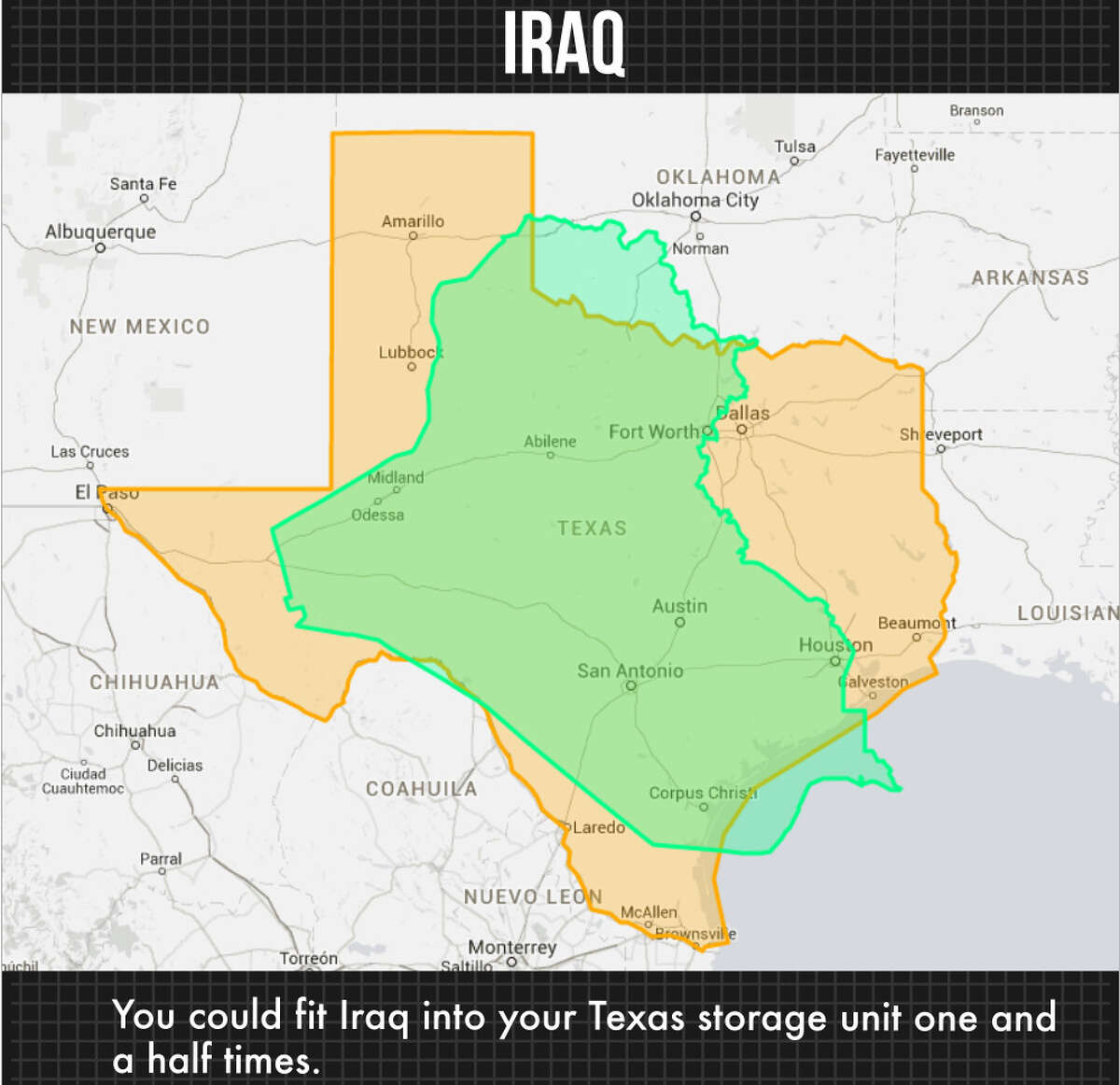 Map shows surprising number of countries that will fit inside Texas