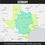 Map shows surprising number of countries that will fit inside Texas ...