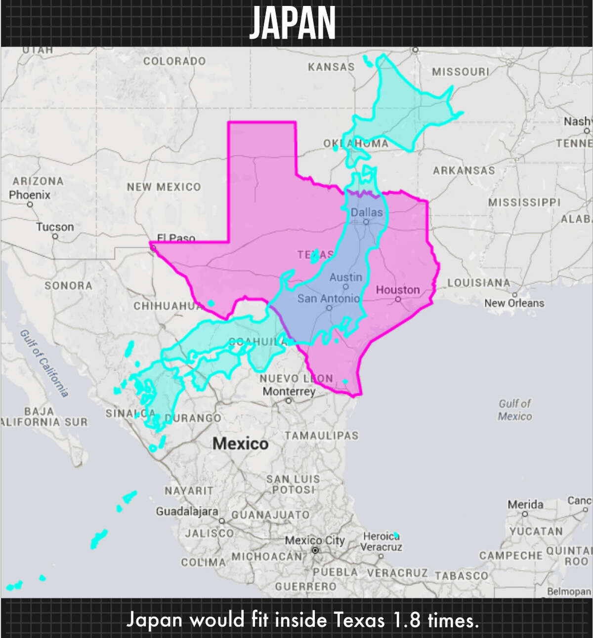 Map shows surprising number of countries that will fit inside Texas