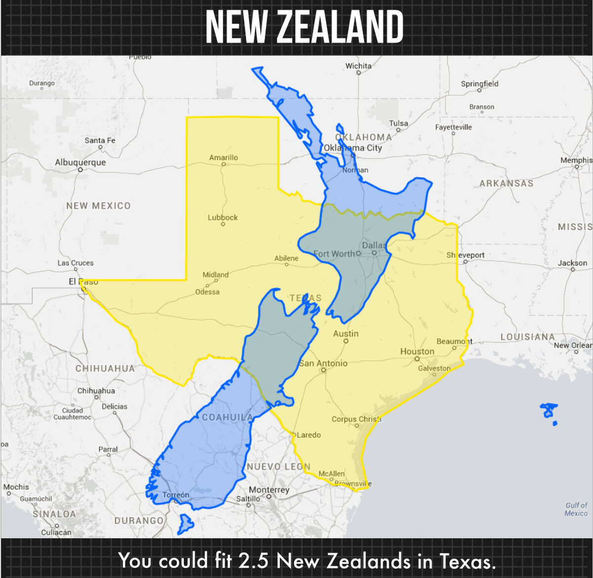 Map shows surprising number of countries that will fit inside Texas