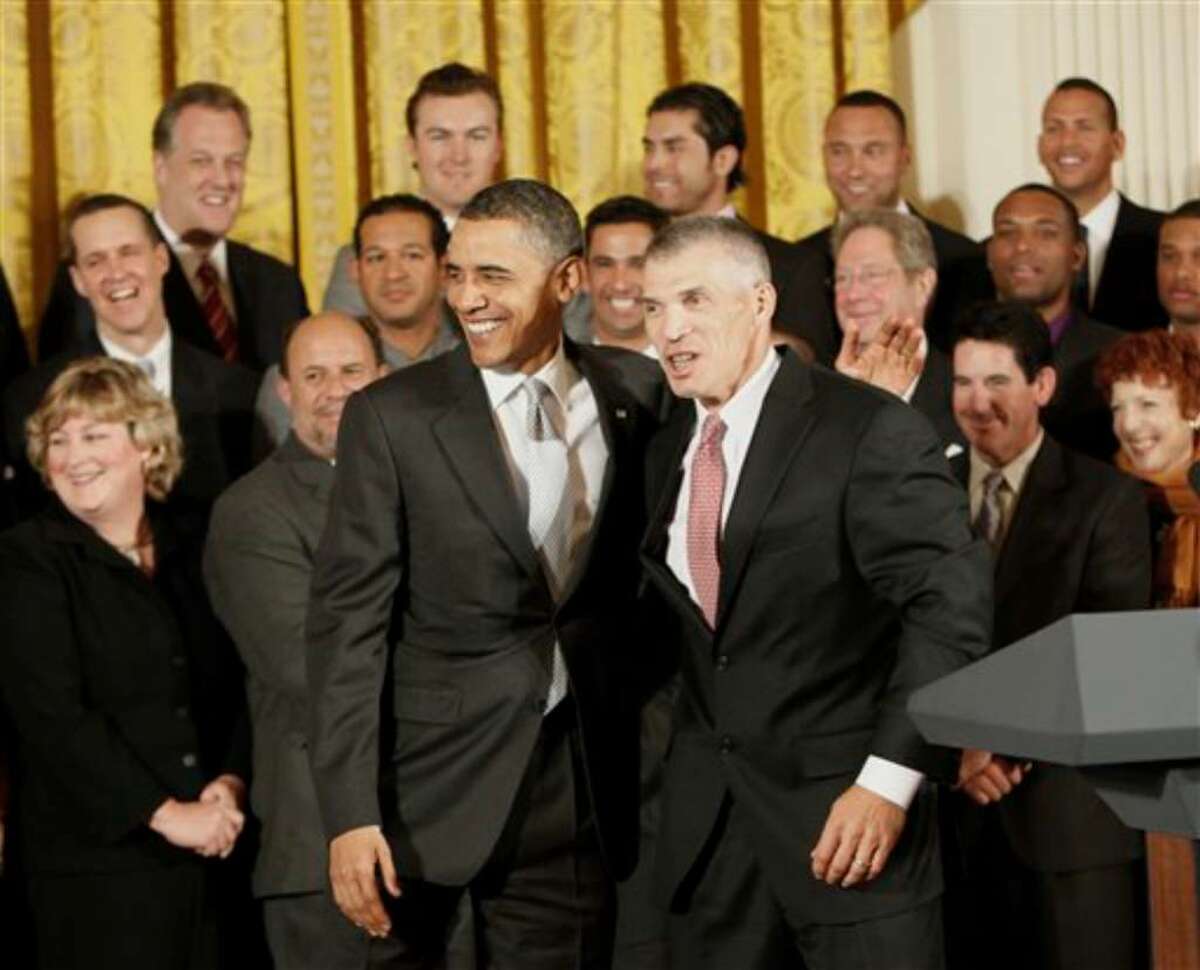 Yankees celebrate World Series championship at the White House