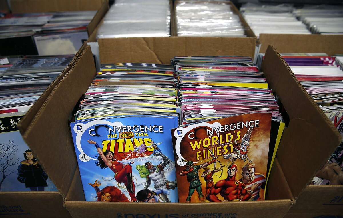 Comic book fans and collectors turn out for library sale