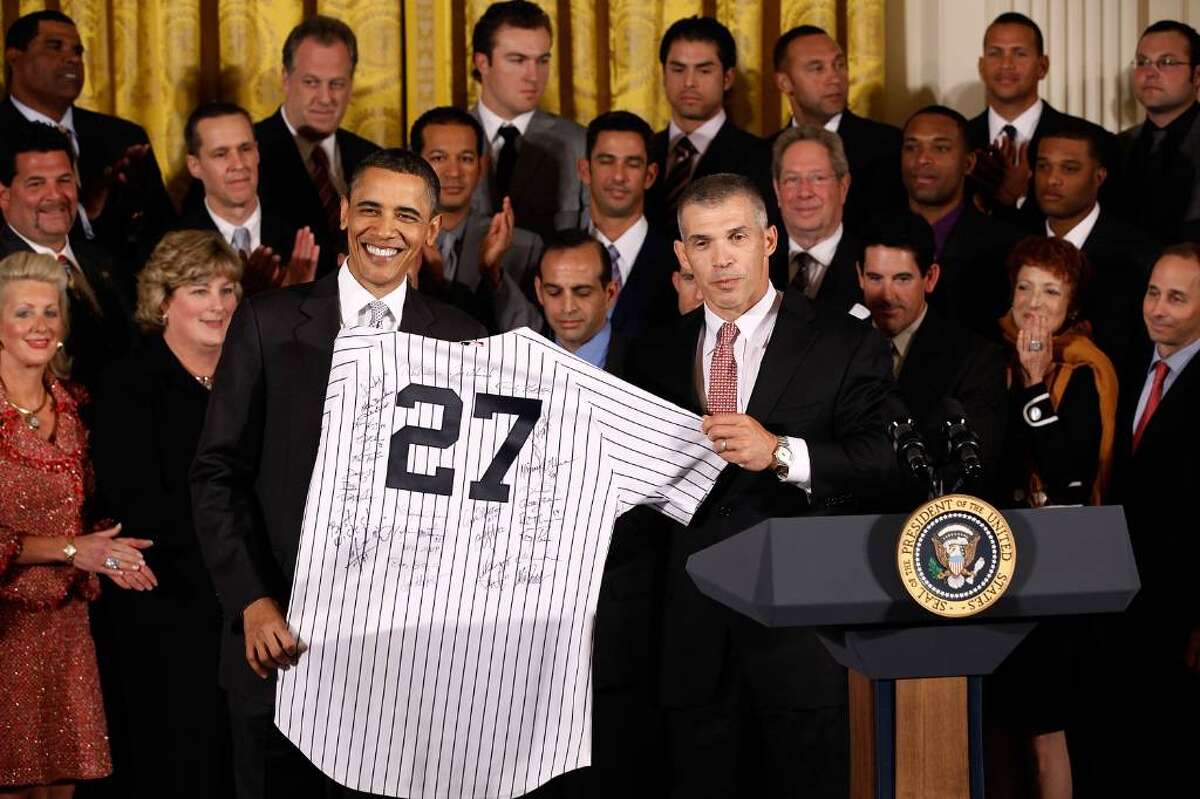 Yankees celebrate World Series championship at the White House
