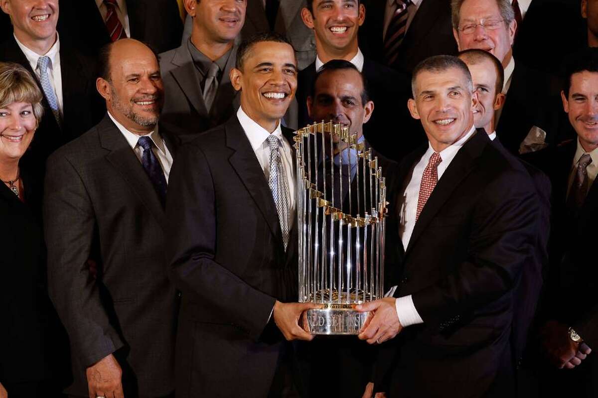 Yankees celebrate World Series championship at the White House