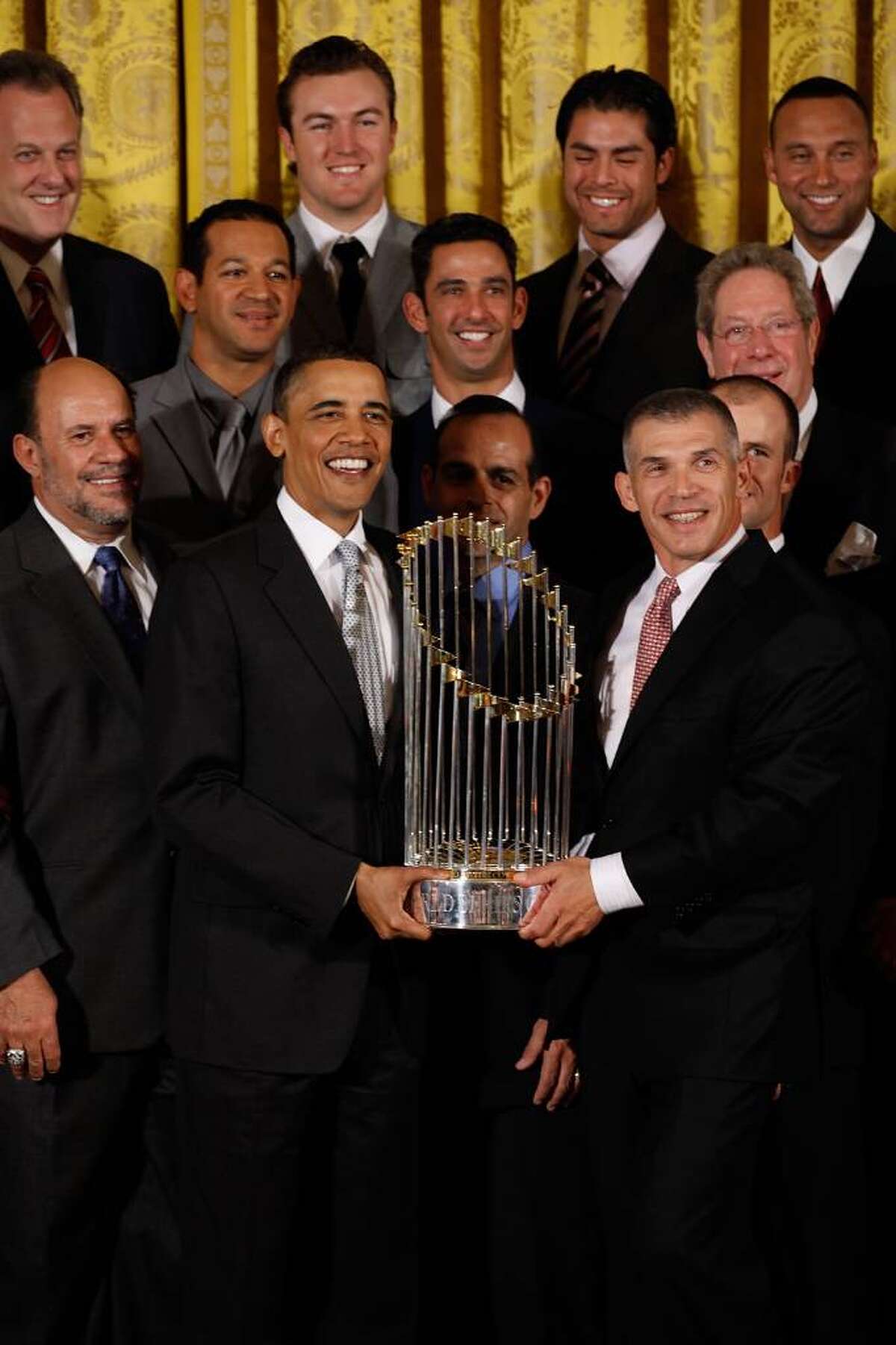 Yankees celebrate World Series championship at the White House