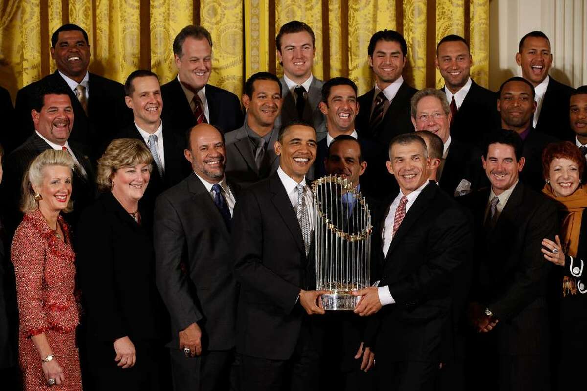 Yankees celebrate World Series championship at the White House