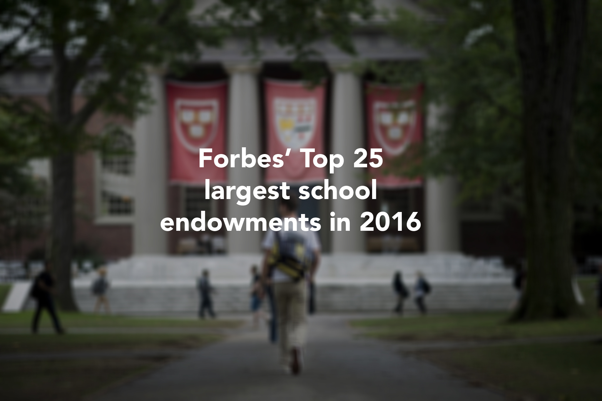 Forbes: Top 25 largest school endowments in 2016