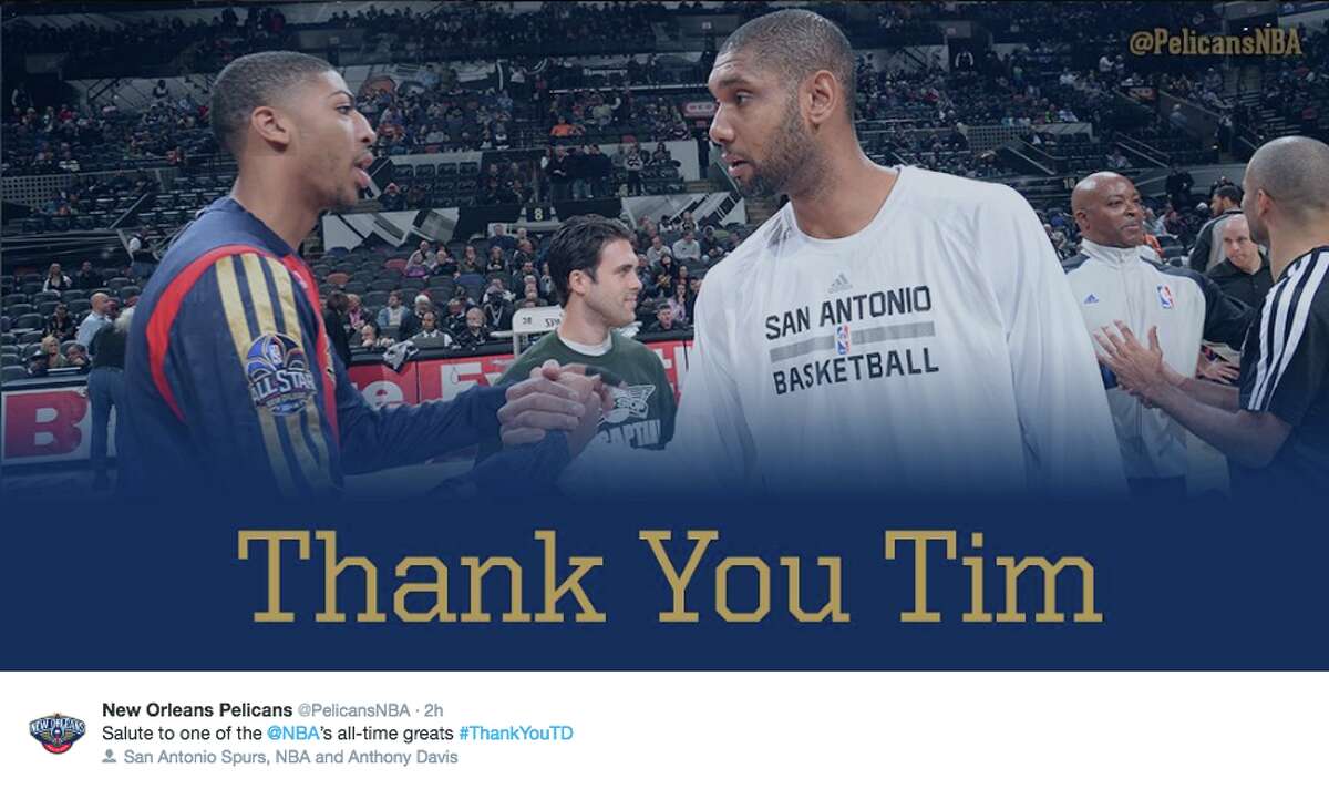 Sports world pays homage to Tim Duncan