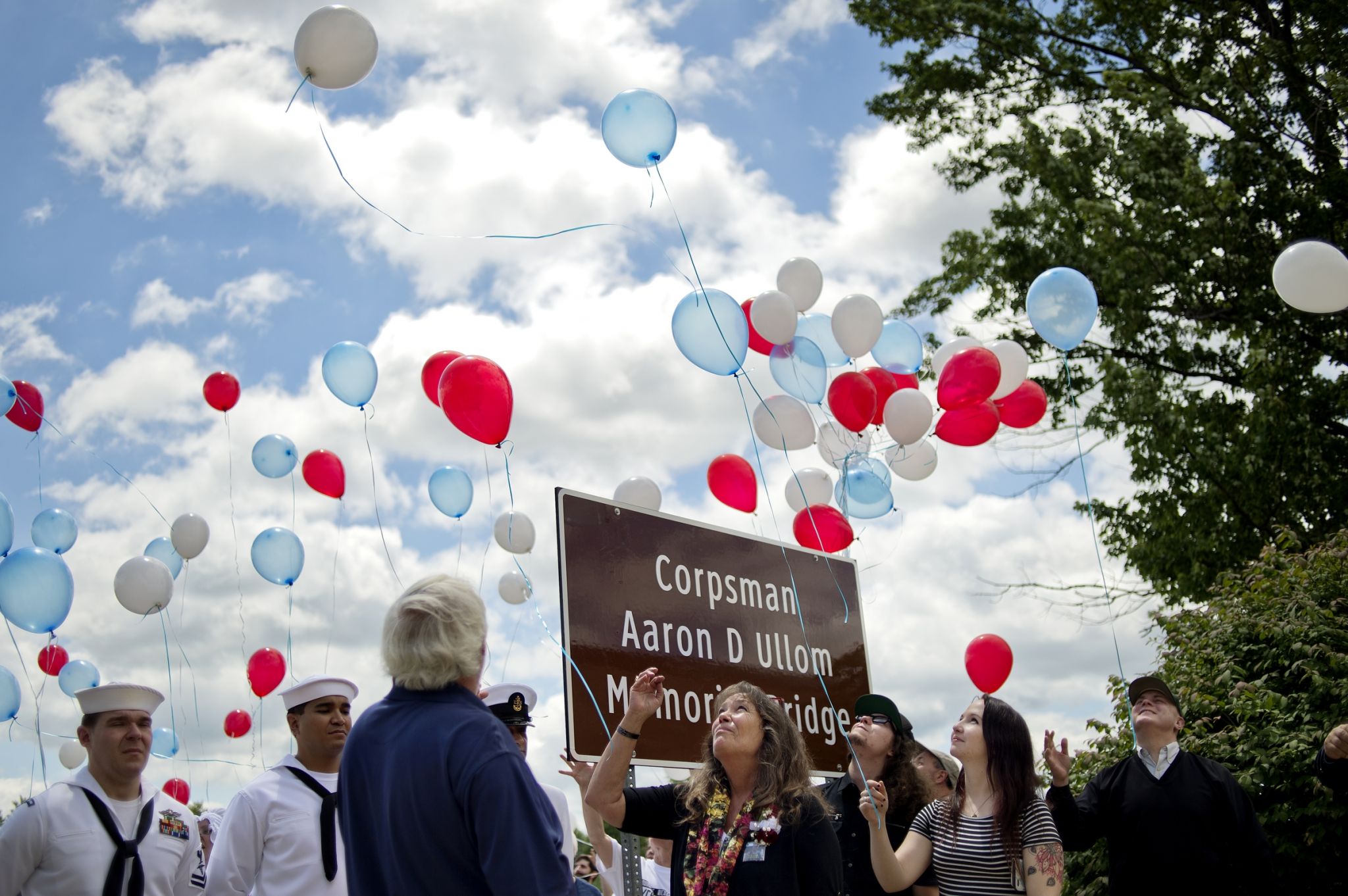 Corpsman Aaron D Ullom Memorial Bridge dedication